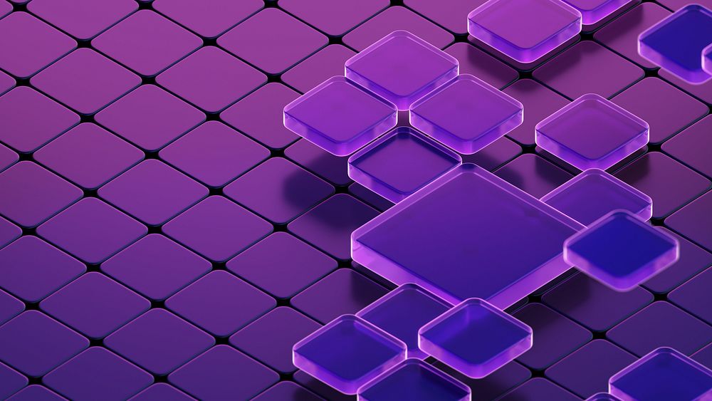 Purple square pattern desktop wallpaper, | Premium Photo - rawpixel