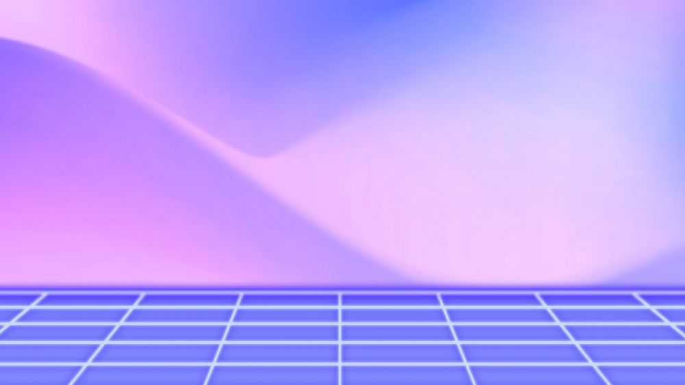 3D retro-futuristic wireframe desktop wallpaper | Premium Photo - rawpixel