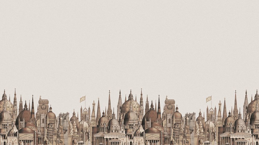 European architecture desktop wallpaper background. | Premium Photo ...