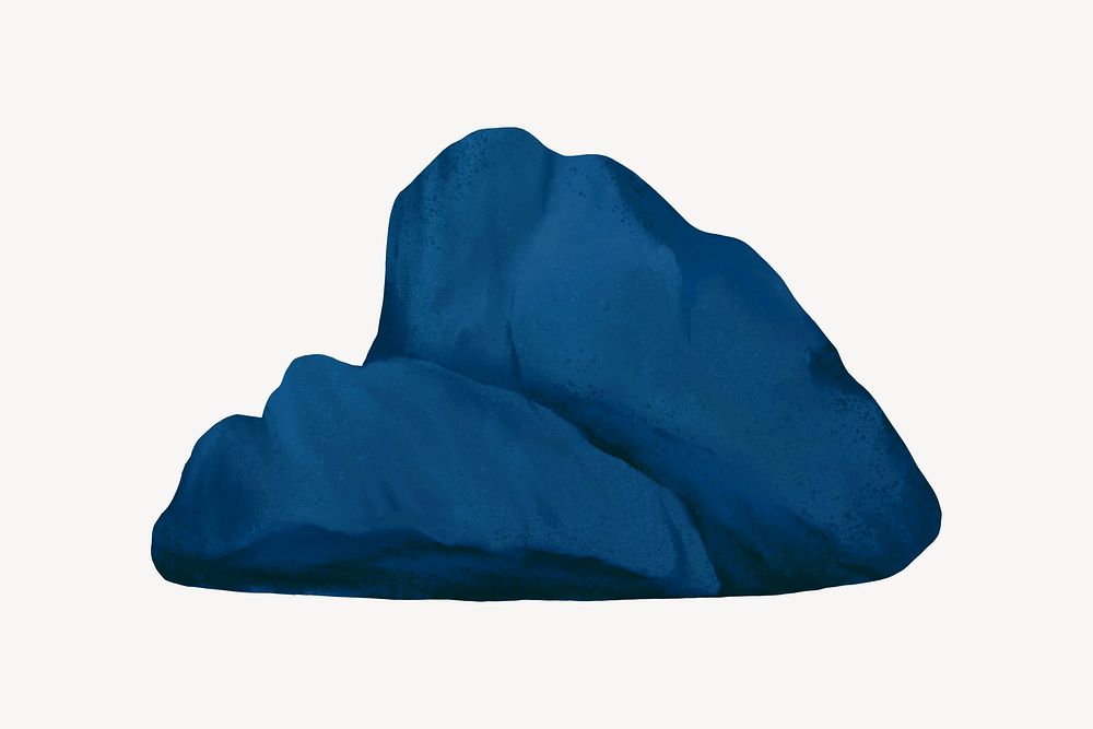 Blue rock, aesthetic nature illustration | Free Photo Illustration ...