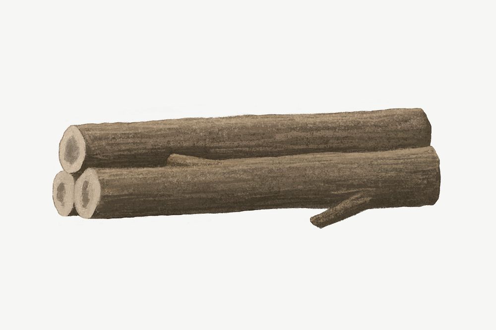Tree logs, nature illustration collage | Premium PSD - rawpixel