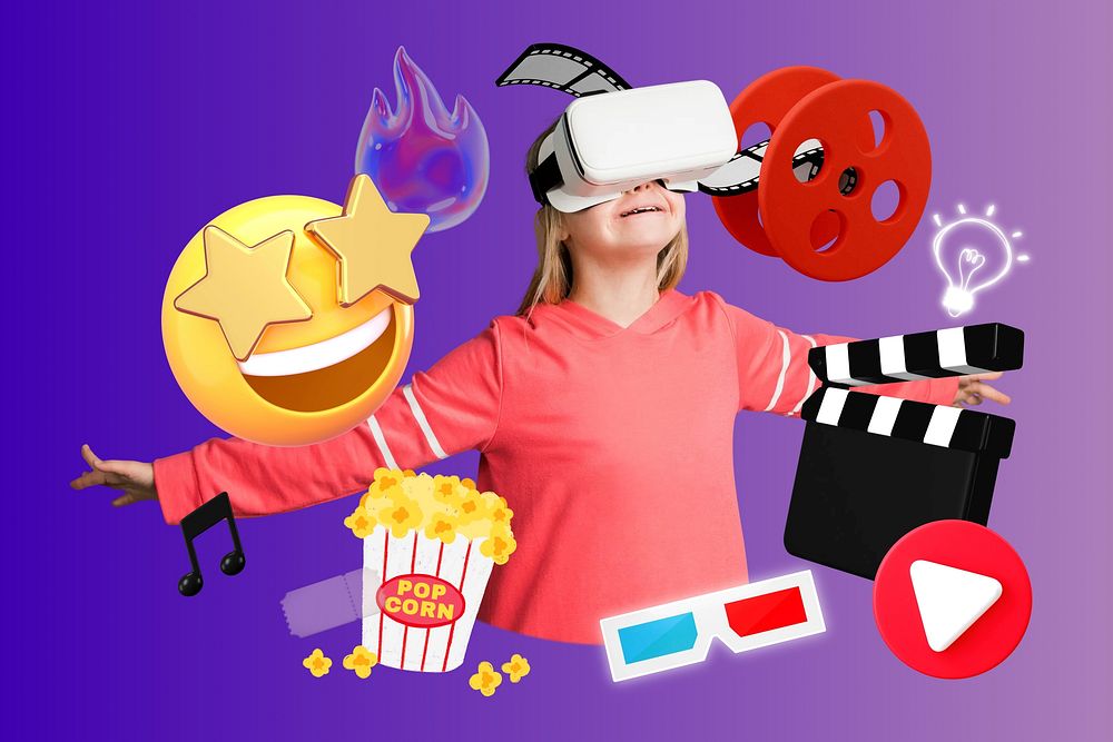 3d movie & entertainment collage | Free Photo - rawpixel