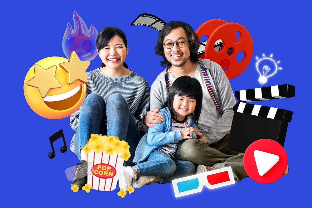 3d movie & entertainment collage | Premium Photo - rawpixel