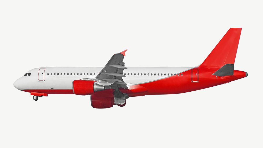 Flying airplane, vehicle collage element | Premium PSD - rawpixel