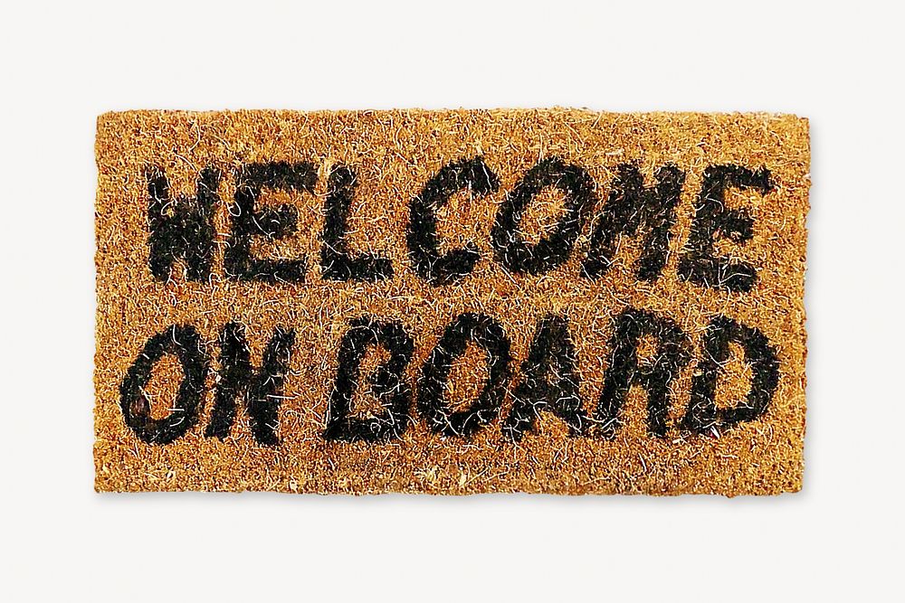 Welcome board mat collage element, | Free Photo - rawpixel