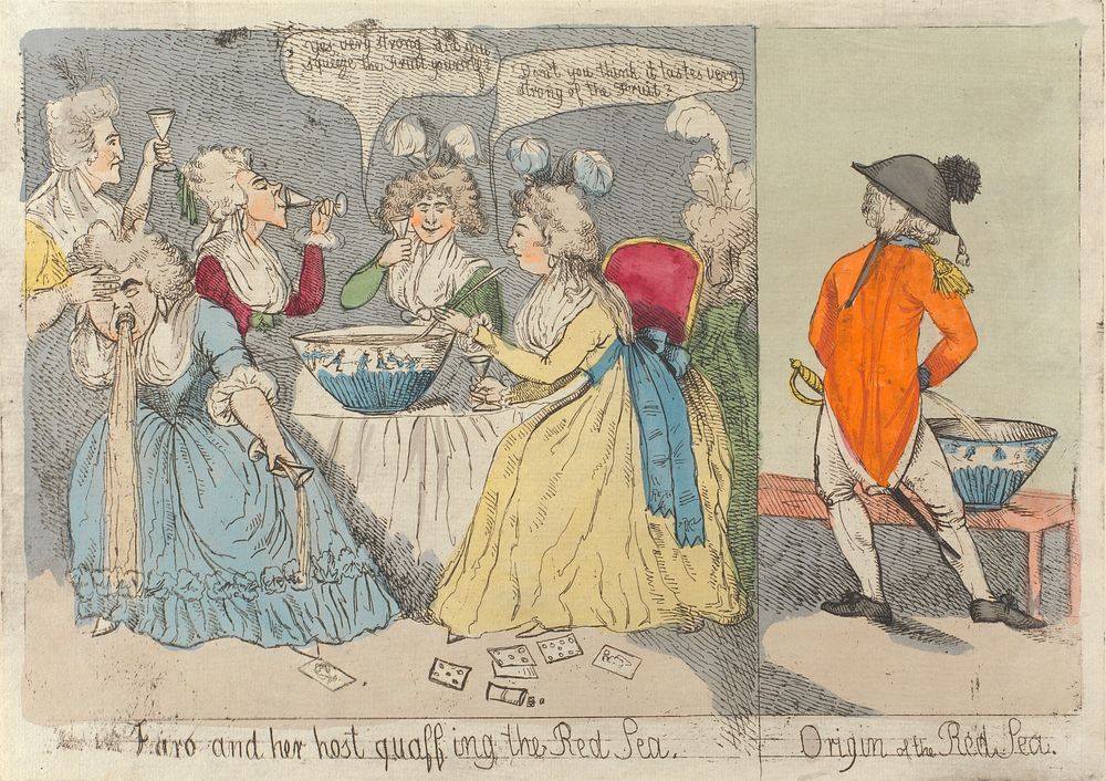 Faro her Host Quaffing (sic) | Free Photo Illustration - rawpixel