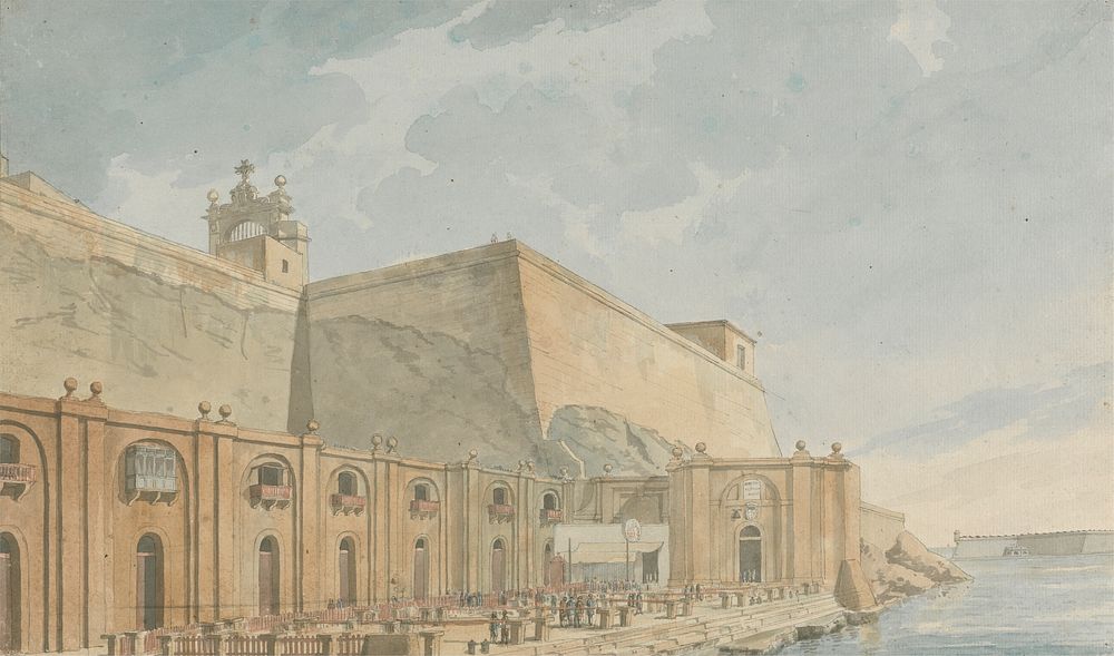 Views Levant: Malta, attributed Willey | Free Photo - rawpixel