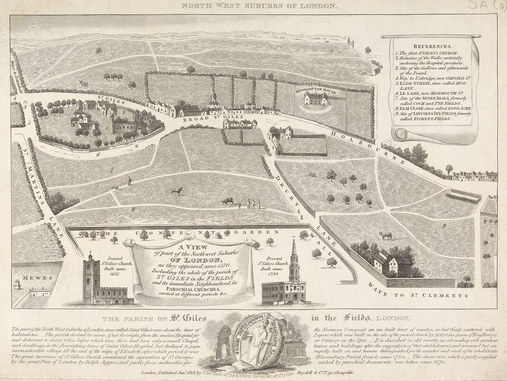 Parish St. Giles Fields, London | Free Photo Illustration - rawpixel