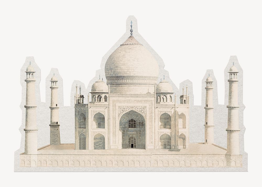 Taj Mahal building paper element | Premium Photo Illustration - rawpixel