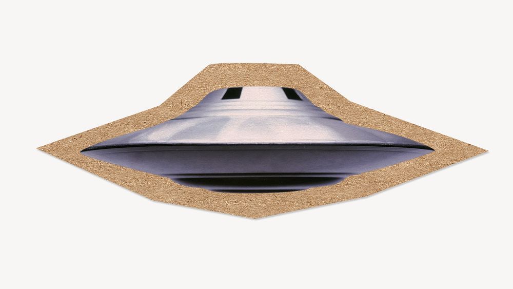 UFO, cut out paper element | Premium Photo - rawpixel