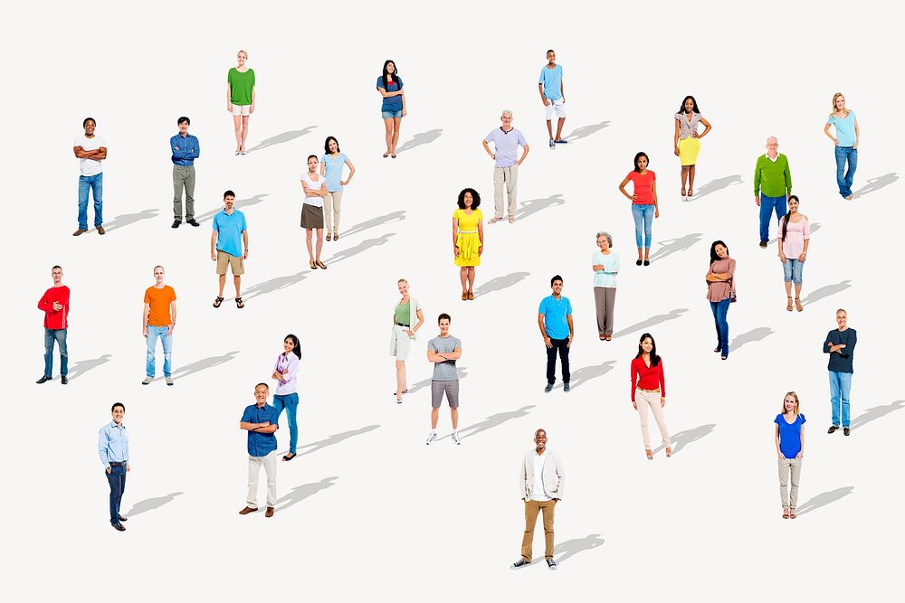 Crowd of people isolated image | Free Photo - rawpixel