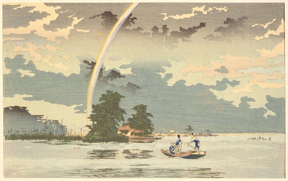 View dusk, Hashiba, Tokyo Kobayashi | Free Photo Illustration - rawpixel