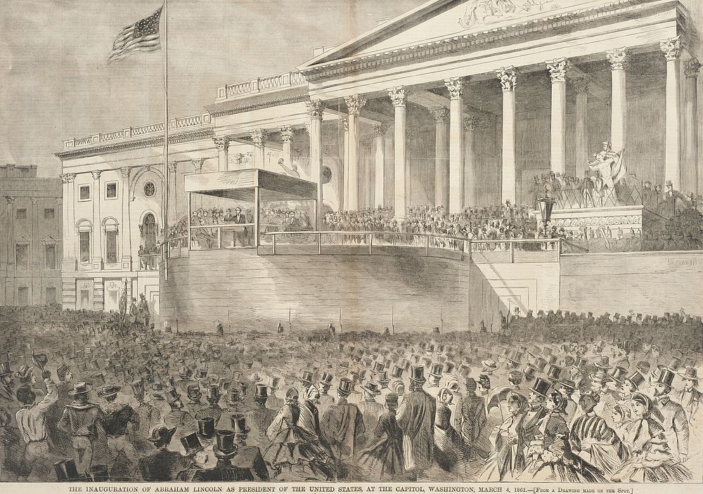 Inauguration Abraham Lincoln as President | Free Photo Illustration ...