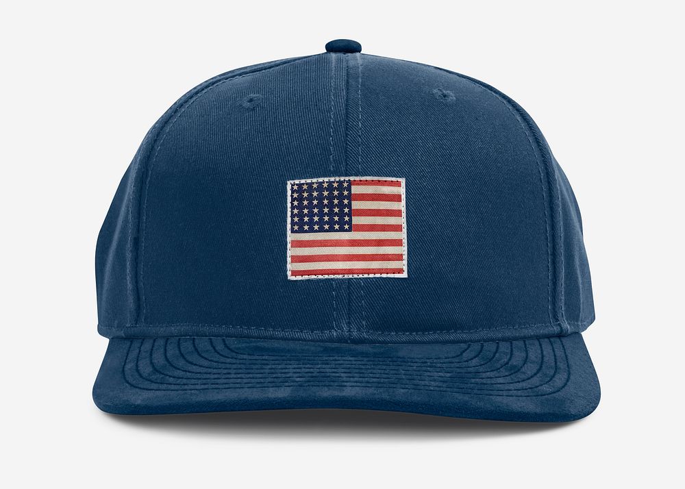 Blue cap US flag iron | Premium Photo - rawpixel