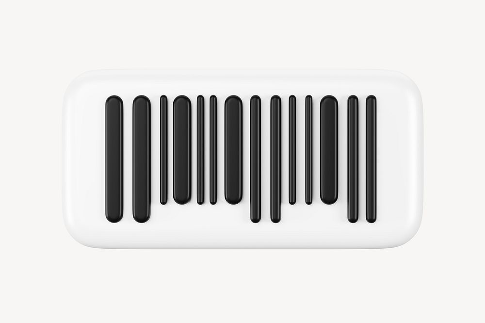 3D barcode, element illustration | Free Photo Illustration - rawpixel