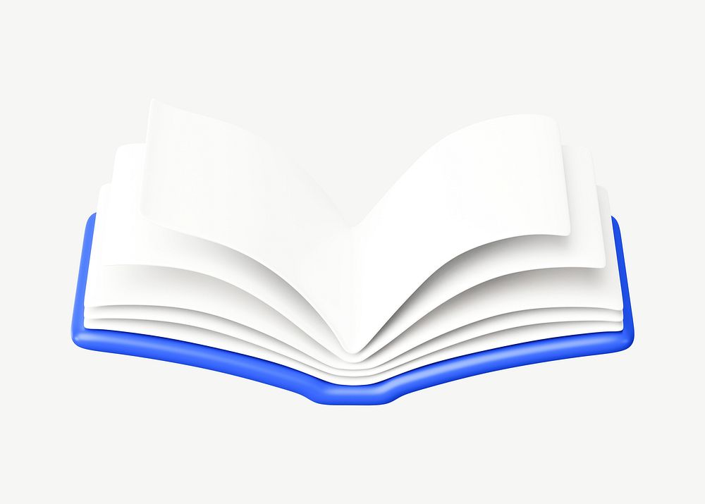 Blue open book, 3D education | Premium PSD - rawpixel