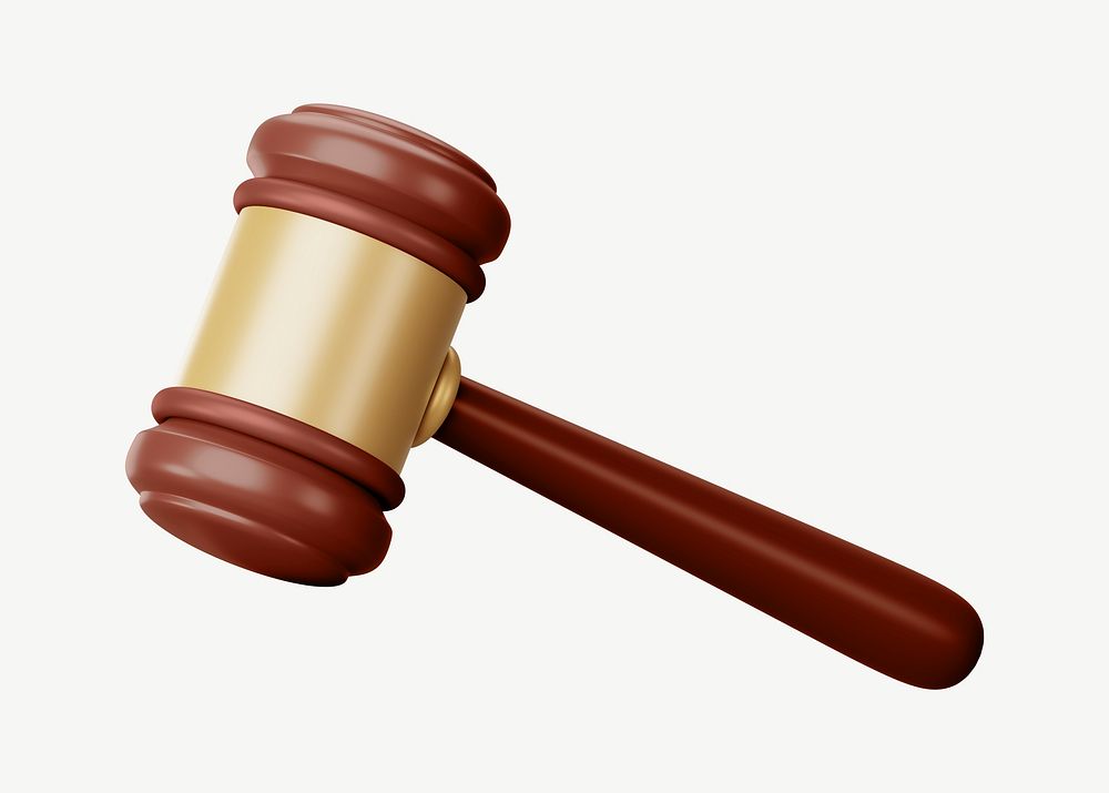 Judge gavel, 3D law collage | Premium PSD - rawpixel
