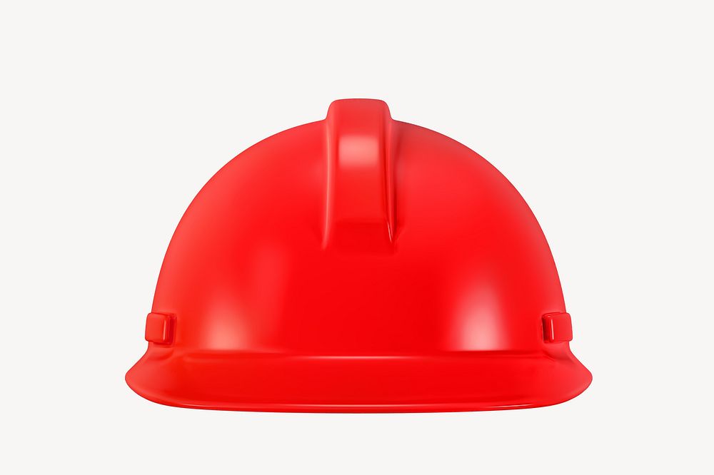 3D red safety helmet, element | Free Photo Illustration - rawpixel