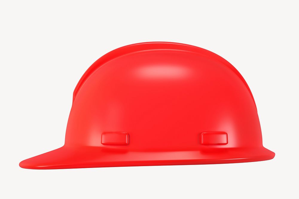 3D red safety helmet, element | Free Photo Illustration - rawpixel