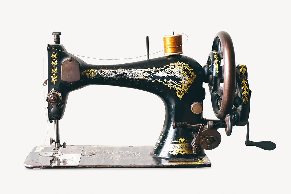 Antique sewing machine, isolated object | Free Photo - rawpixel