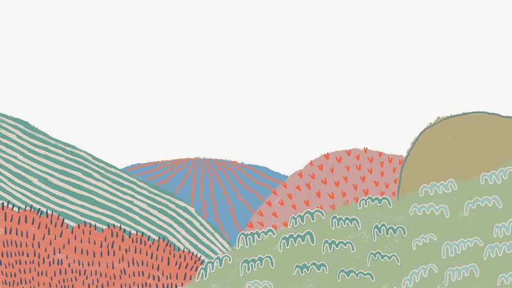 Patchwork landscape collage element psd | Premium PSD - rawpixel