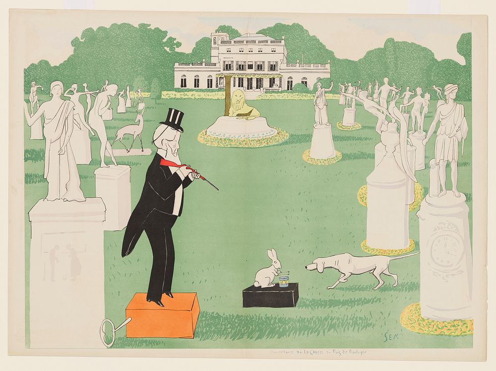 lithograph (1873–1934) by Sem | Free Photo Illustration - rawpixel