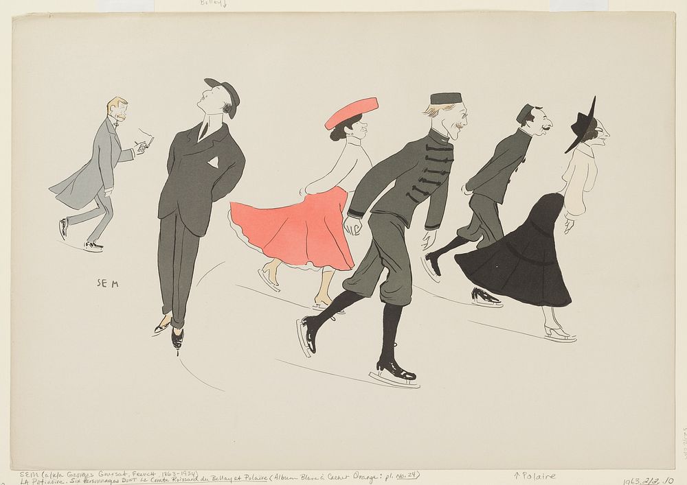 lithograph (1873–1934) by Sem | Free Photo Illustration - rawpixel