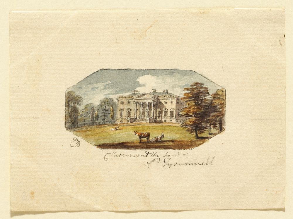 Claremont, Surrey (c. 1790–1800) Edward | Free Photo Illustration ...