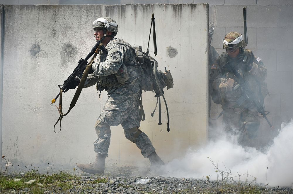 Staff Sgt. Jeremiah Steele (left) | Free Photo - rawpixel