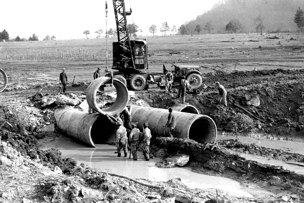 Early Construction Oak Ridge 1943 | Free Photo - rawpixel