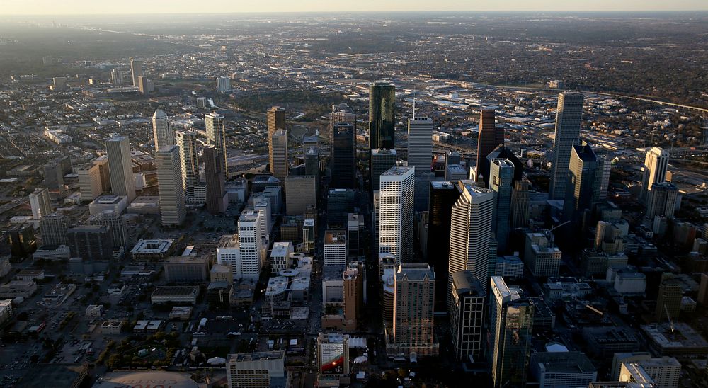 Downtown Houston is visible flyover | Free Photo - rawpixel