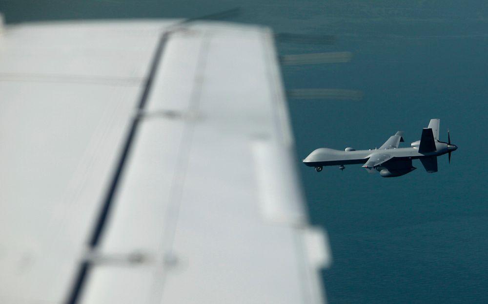 An unmannded Guardian Aircraft conducts | Free Photo - rawpixel