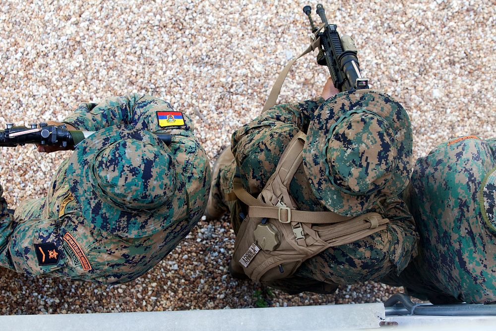 U.S. Ecuadorian Marines provide security | Free Photo - rawpixel