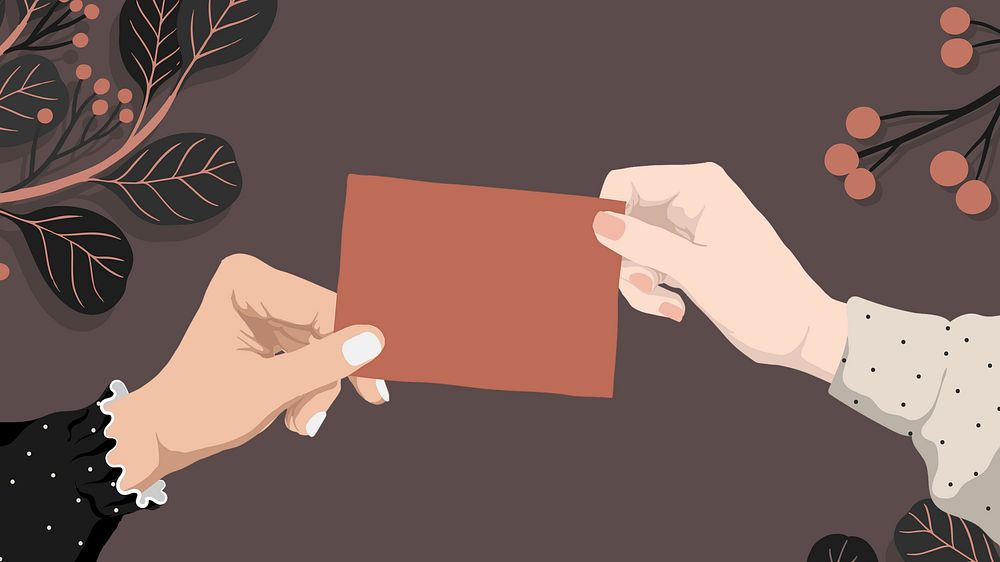 Card hand computer wallpaper, vector | Premium Photo Illustration ...