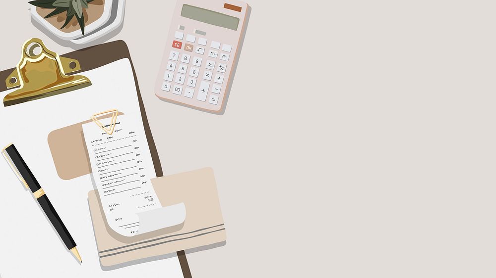 Bill payment computer wallpaper, vector | Premium Photo Illustration ...