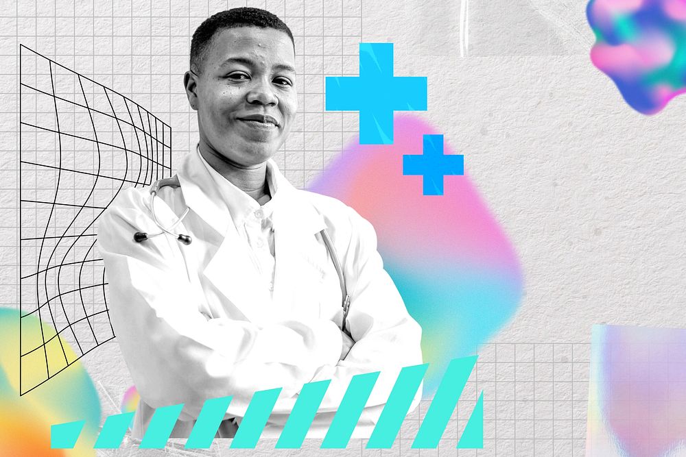 Smiling doctor, creative healthcare image | Free Photo - rawpixel