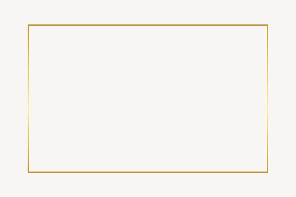 Rectangle gold frame vector | Premium Vector - rawpixel