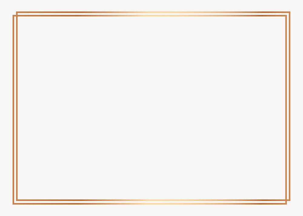 Rectangle gold frame vector | Premium Vector - rawpixel