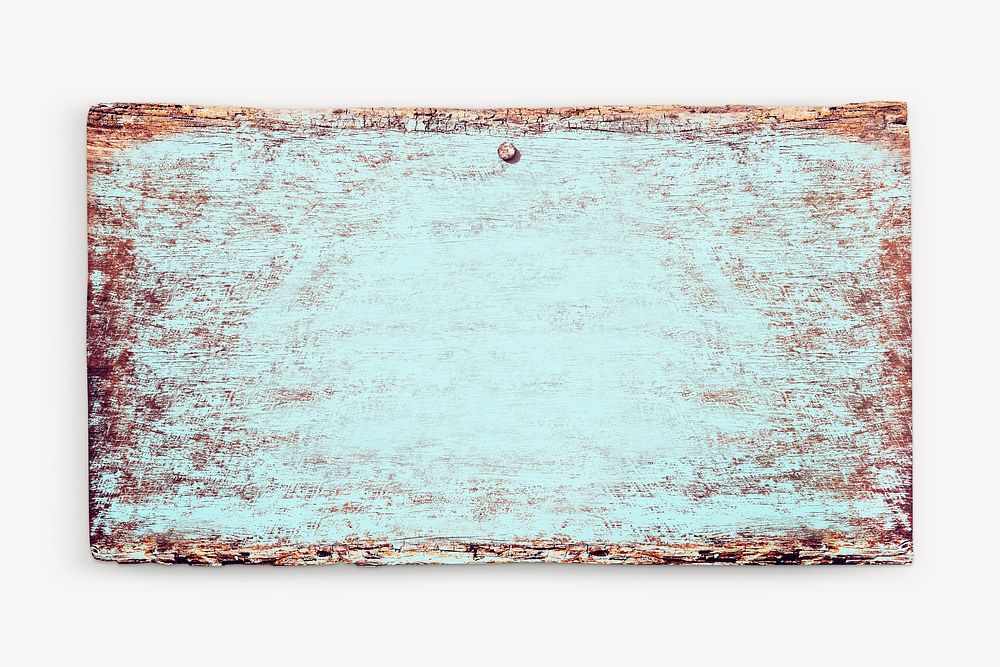 Blue painted wooden sign isolated | Premium PSD - rawpixel