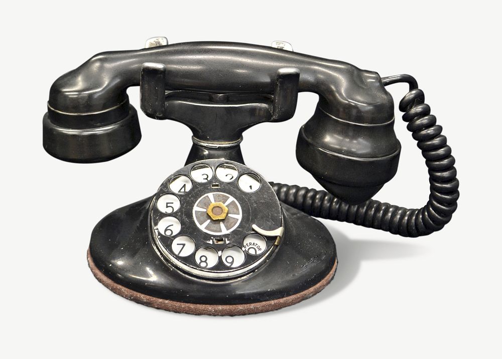 Antique phone isolated graphic psd | Premium PSD - rawpixel