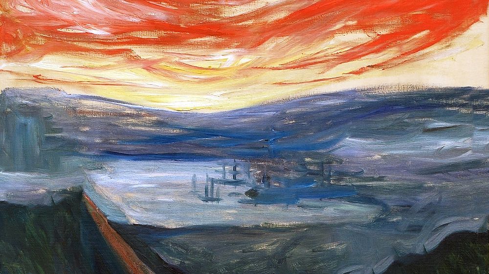 Edvard Munch's Despair desktop wallpaper, | Premium Photo - rawpixel