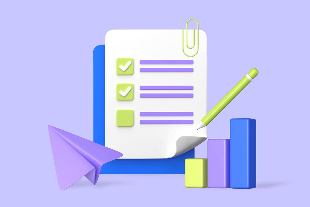 Business management 3D, purple background | Premium Photo - rawpixel