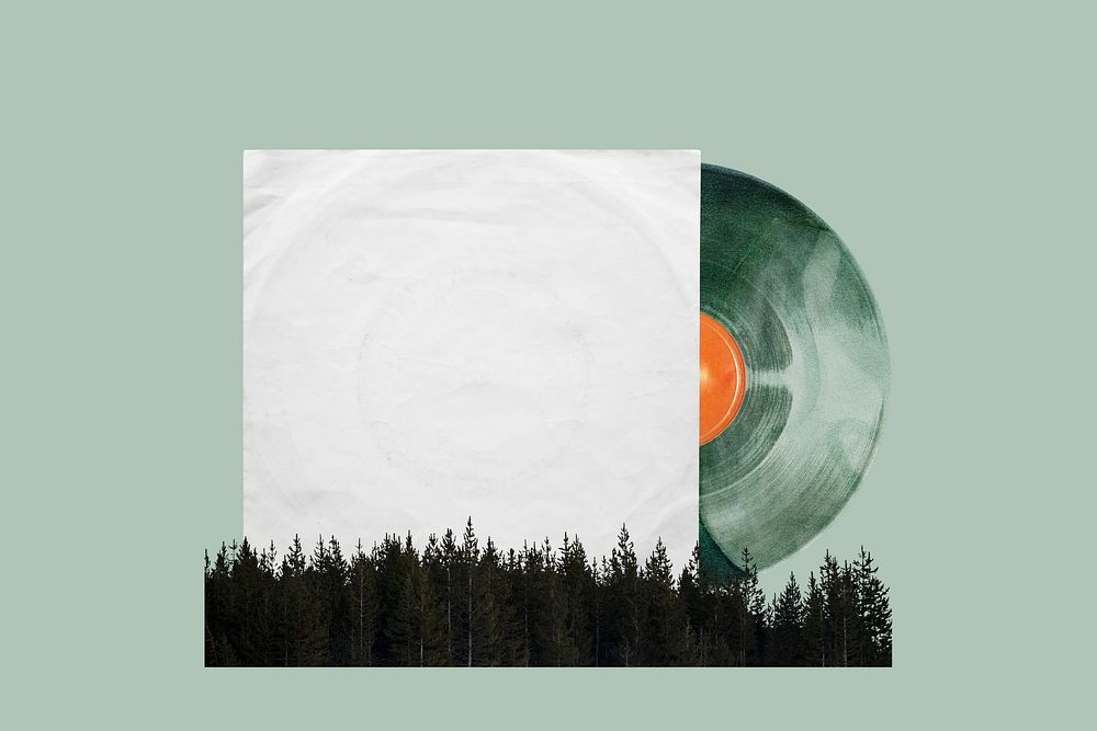 Green vinyl record, music and | Premium Photo Illustration - rawpixel