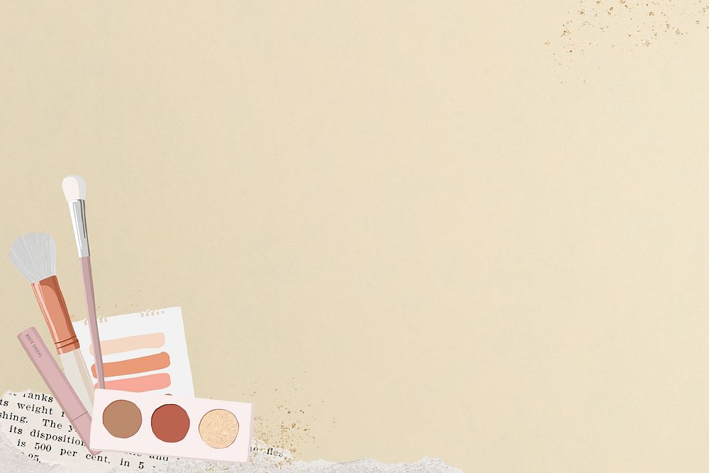 Beauty makeup aesthetic background, paper | Premium Photo - rawpixel