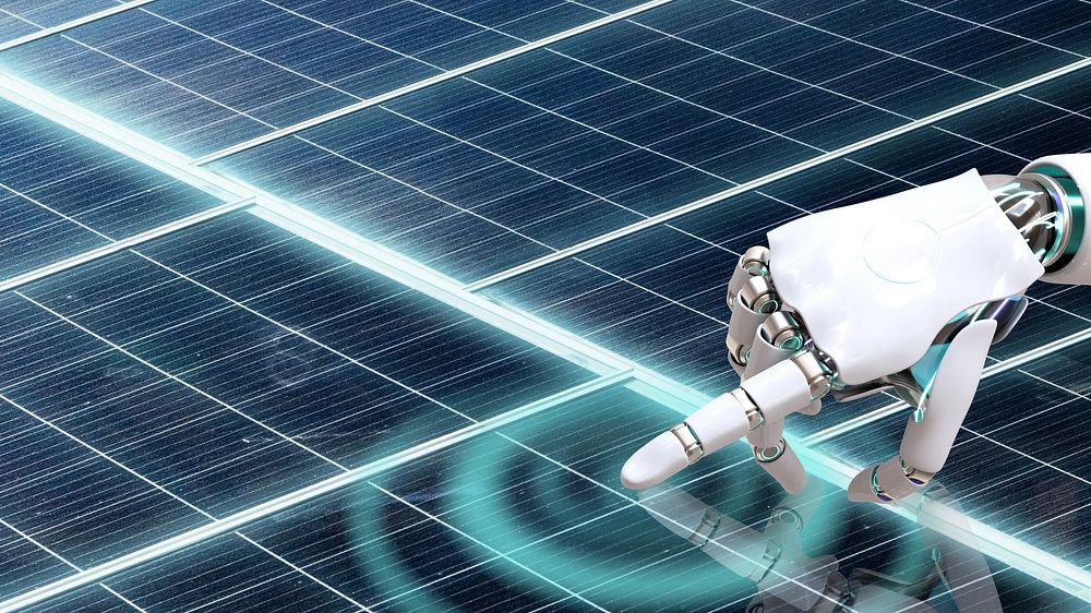 Solar technology desktop wallpaper, digital | Premium Photo - rawpixel