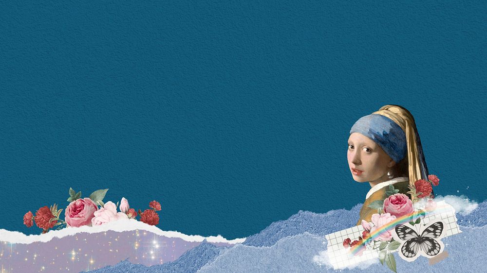 Vermeer girl blue computer wallpaper. | Premium Photo - rawpixel