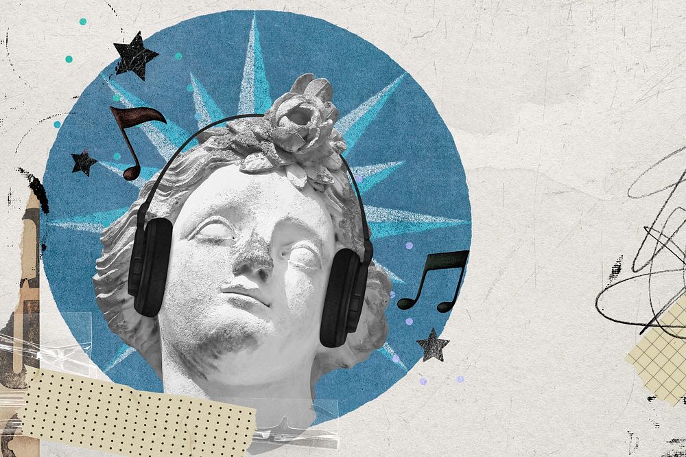 Music lover aesthetic background, Greek | Premium Photo - rawpixel