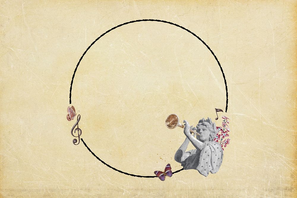 Black round frame, aesthetic vintage | Premium Photo - rawpixel