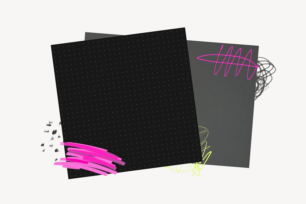 Black note paper, abstract collage | Premium Photo - rawpixel