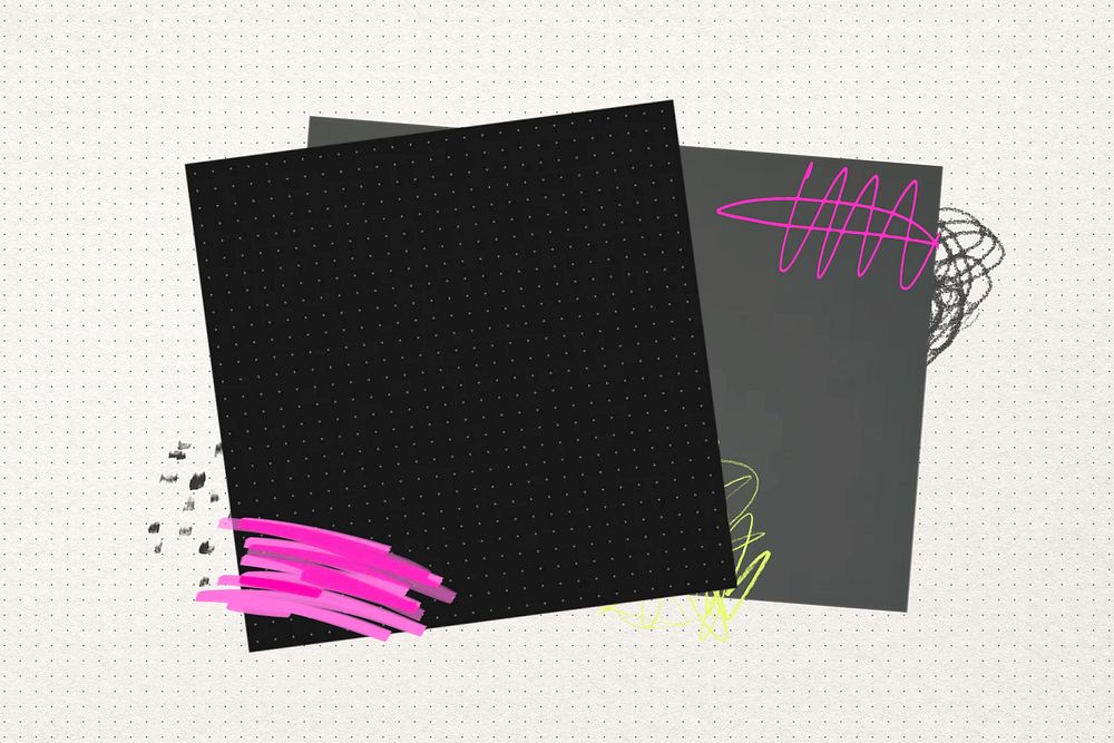 Black note paper, abstract collage | Premium Photo - rawpixel